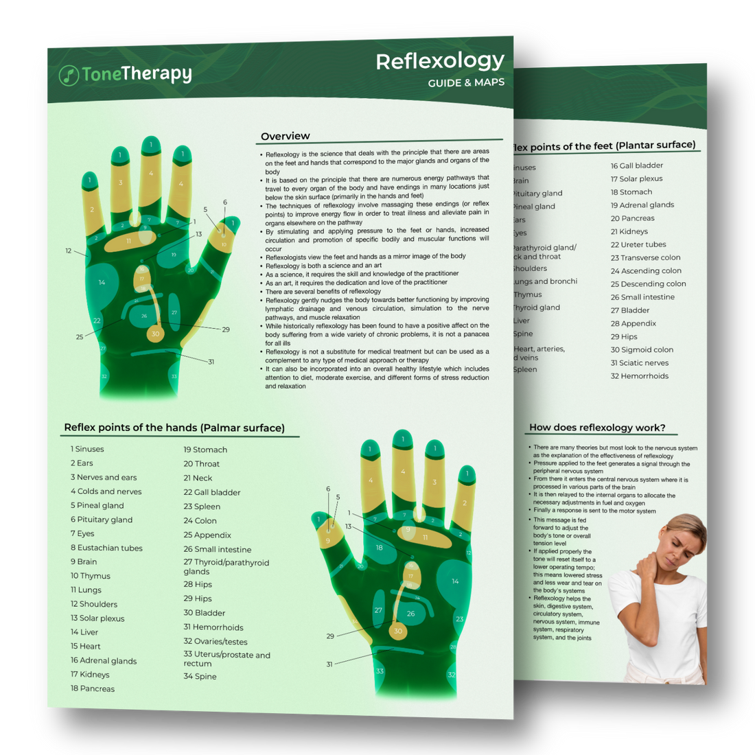 Reflexology Guide & Maps (Digital Edition) – ToneTherapy